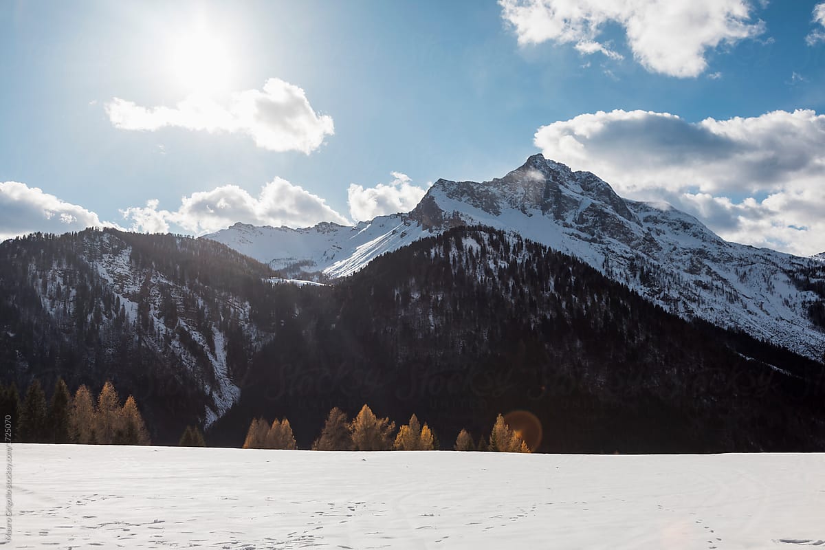 "Winter On Alps" by Stocksy Contributor "Mauro Grigollo" - Stocksy
