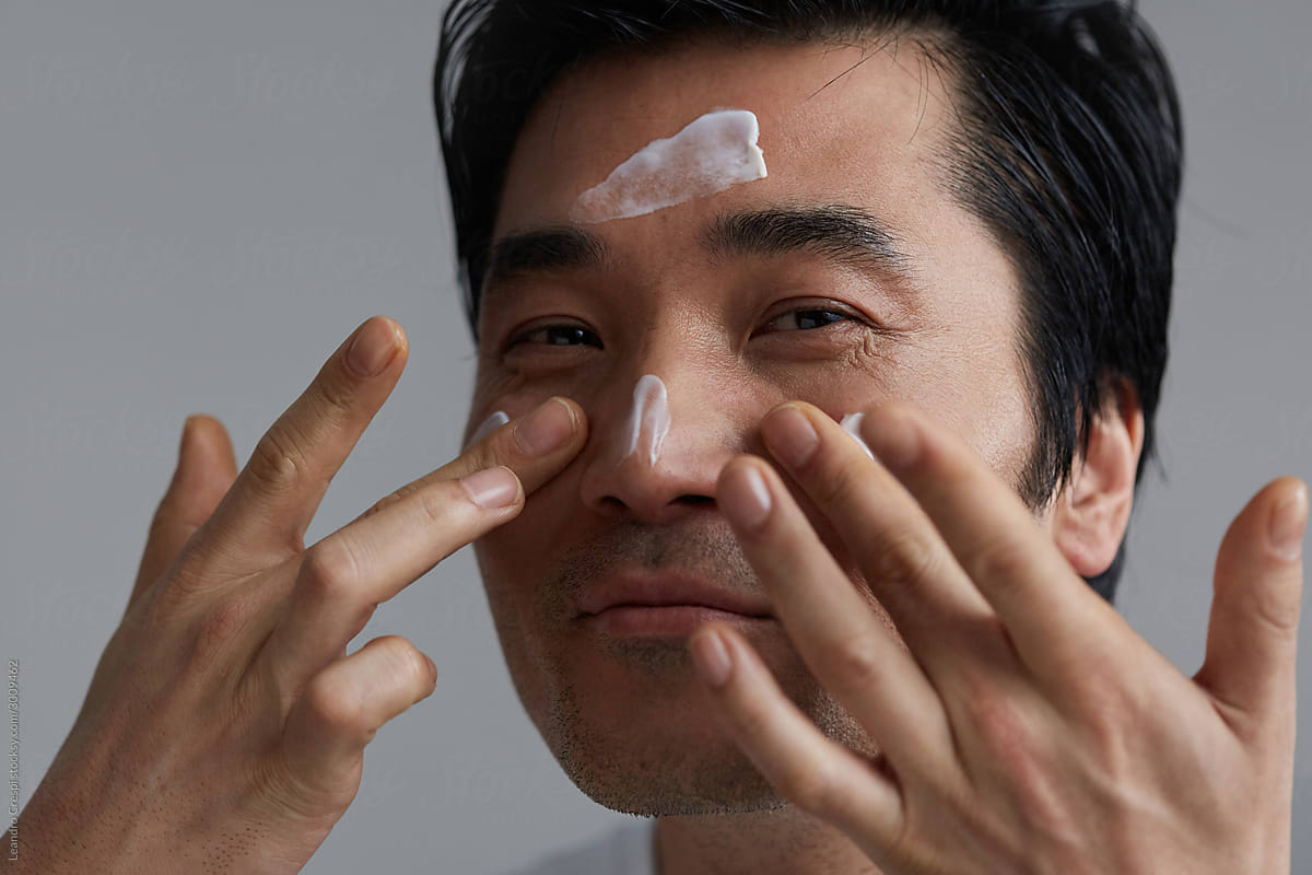 "Asian Man Skincare Routine" by Stocksy Contributor "Ohlamour Studio ...