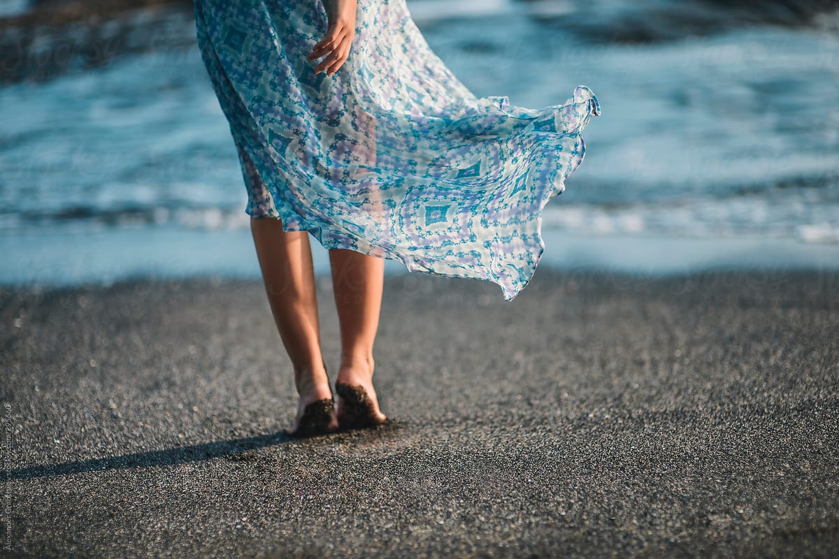 "Flowing Dress In Ocean Breeze" by Stocksy Contributor "Eugenia ...