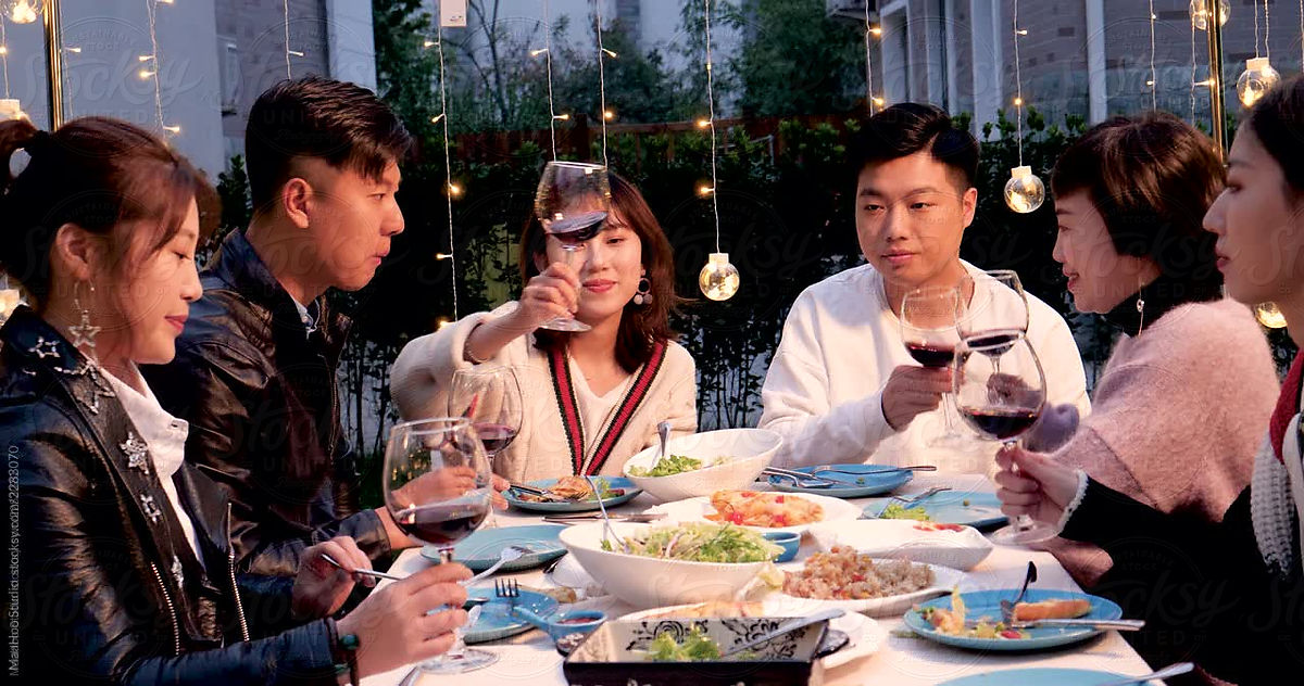 "Group Friends Having Party In The Yard" by Stocksy Contributor "MaaHoo ...