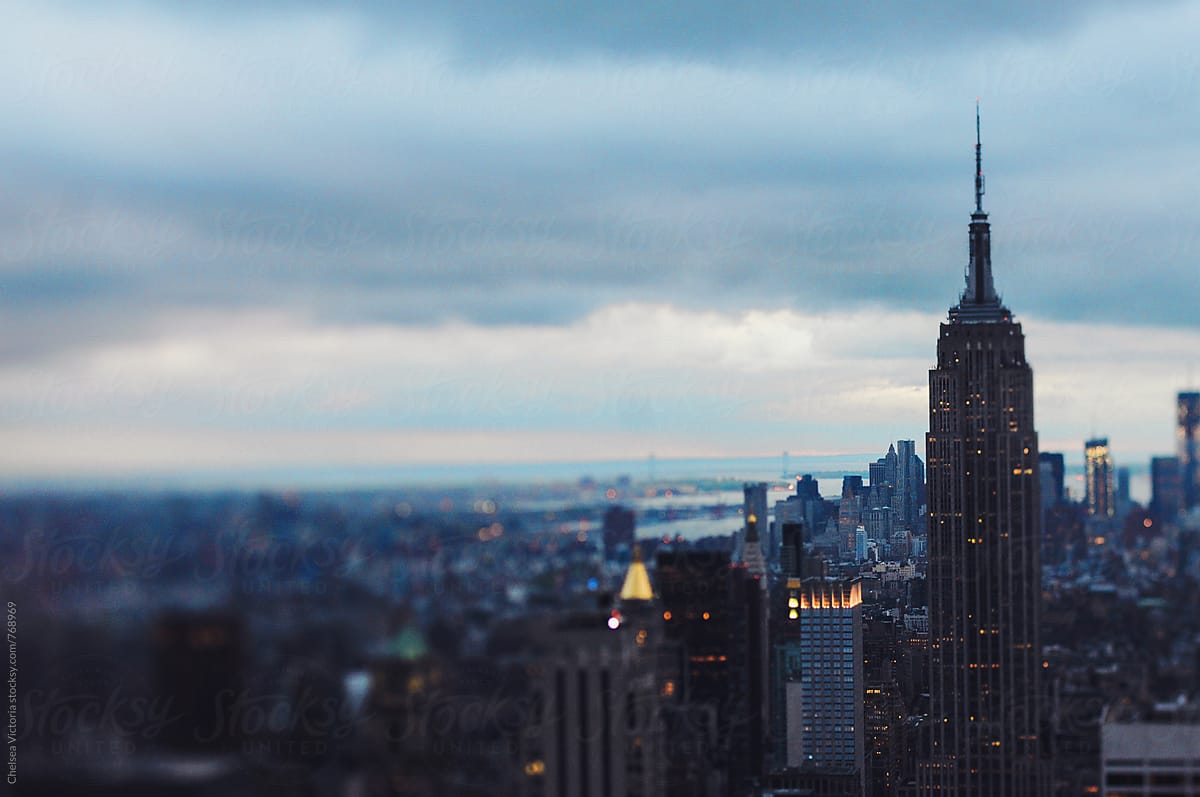 "Manhattan Skyline At Dusk" by Stocksy Contributor "Chelsea Victoria ...