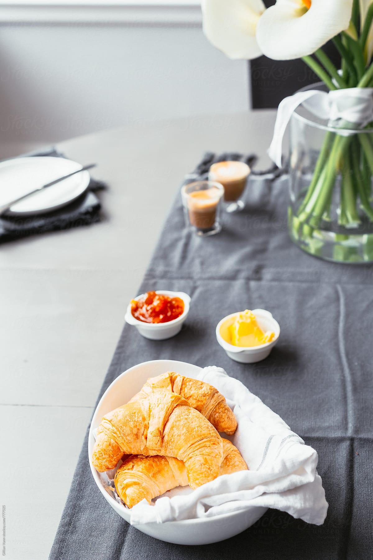 "Croissant For Breakfast" by Stocksy Contributor "Gillian Vann" - Stocksy