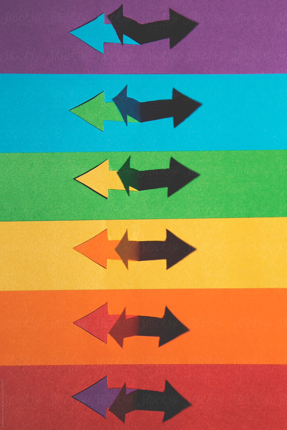"Paper Arrows Cutouts" by Stocksy Contributor "Catherine MacBride ...