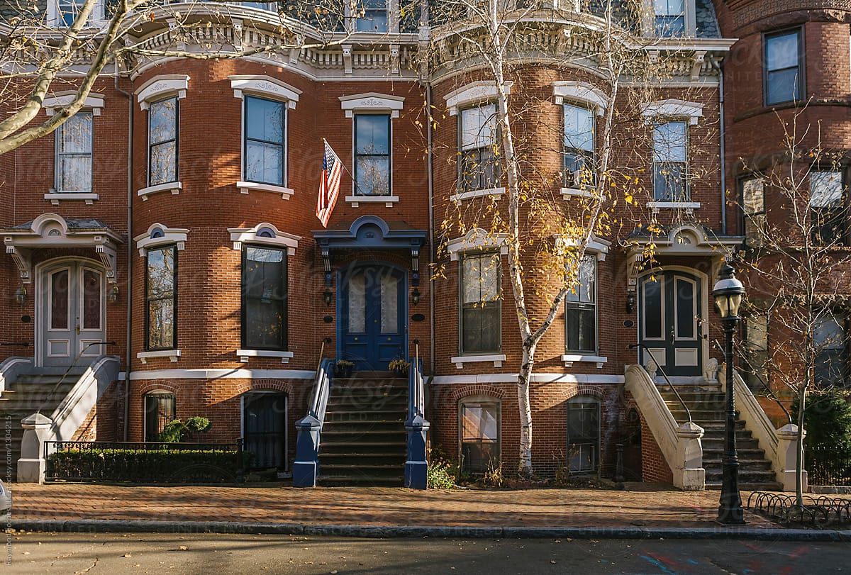 "Urban Brownstones" by Stocksy Contributor "Raymond Forbes LLC" - Stocksy
