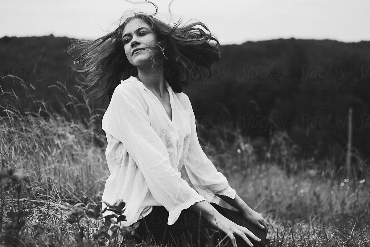 "Beautiful Girl With Her Hair Flying Around" by Stocksy Contributor ...