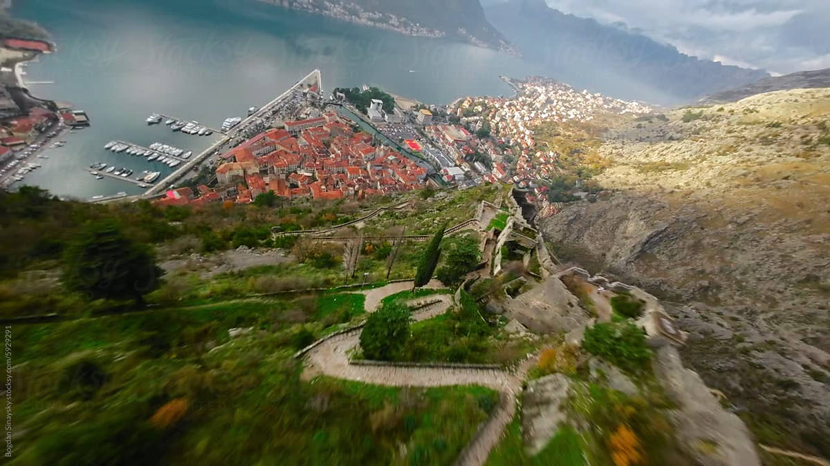 "Kotor Fortress, Fpv Dive" by Stocksy Contributor "Bogdan Sinaysky ...