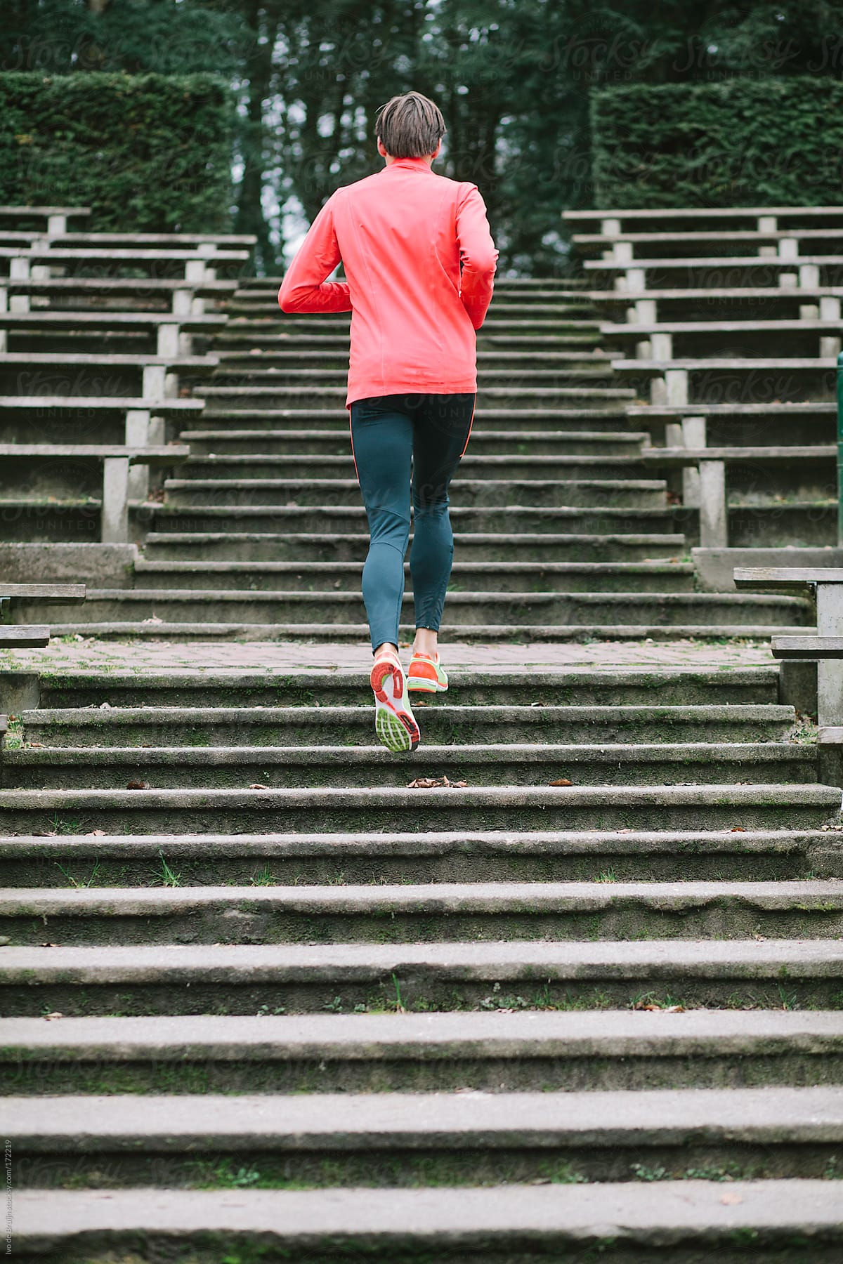 "Fit Man Running Up The Stairs" by Stocksy Contributor "Ivo De Bruijn ...