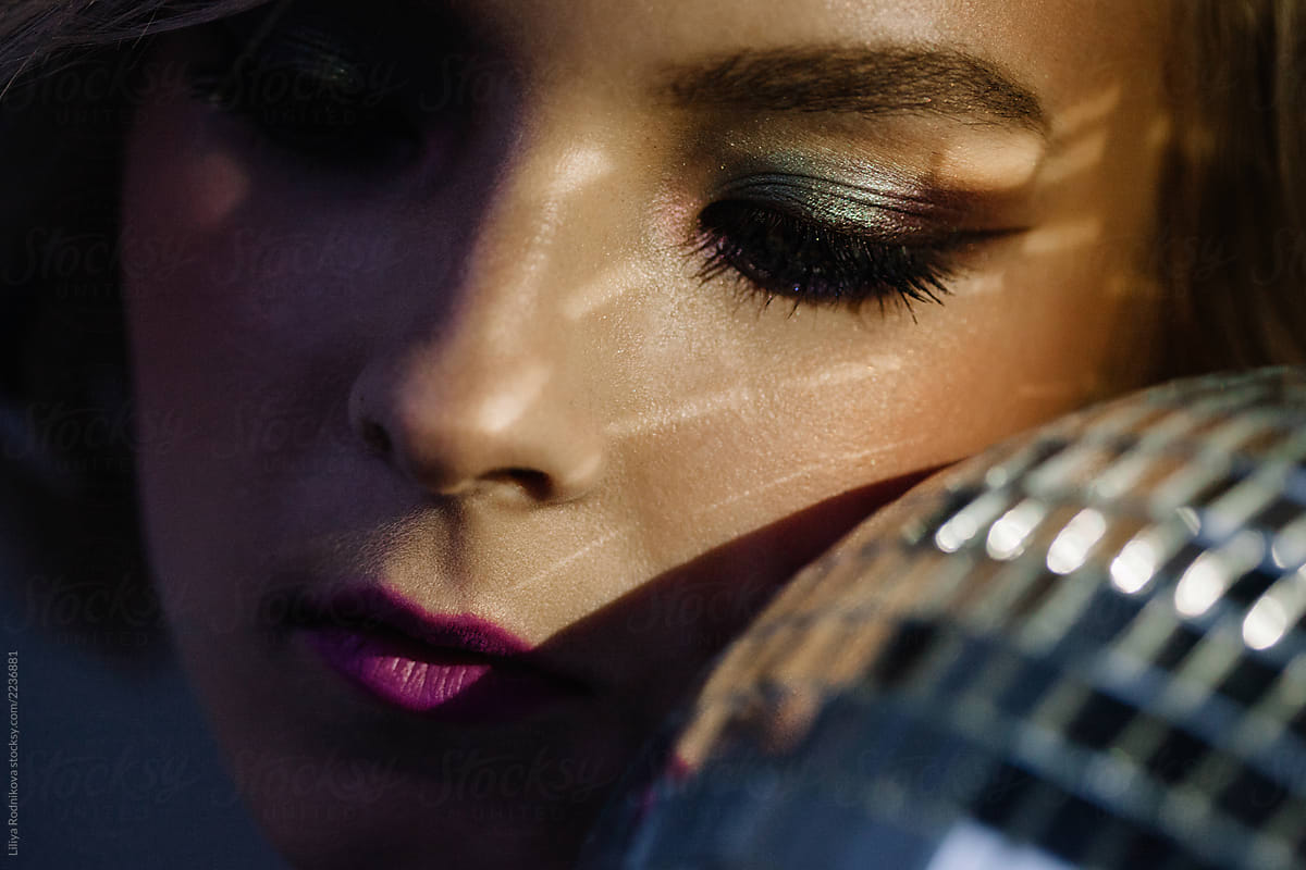 "Beauty Portrait With Disco Ball" by Stocksy Contributor "Liliya ...