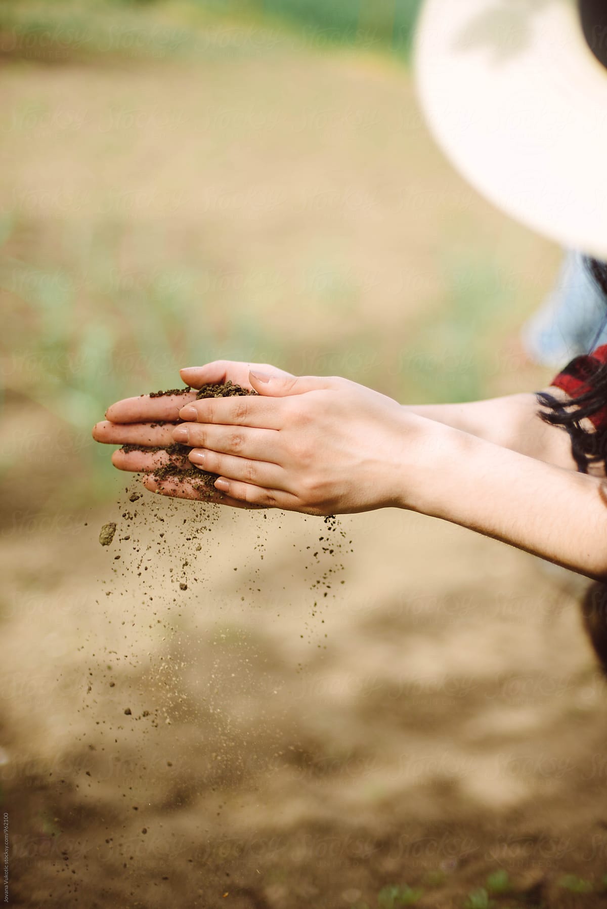 "Soil In Hands" by Stocksy Contributor "Jovana Vukotic" - Stocksy