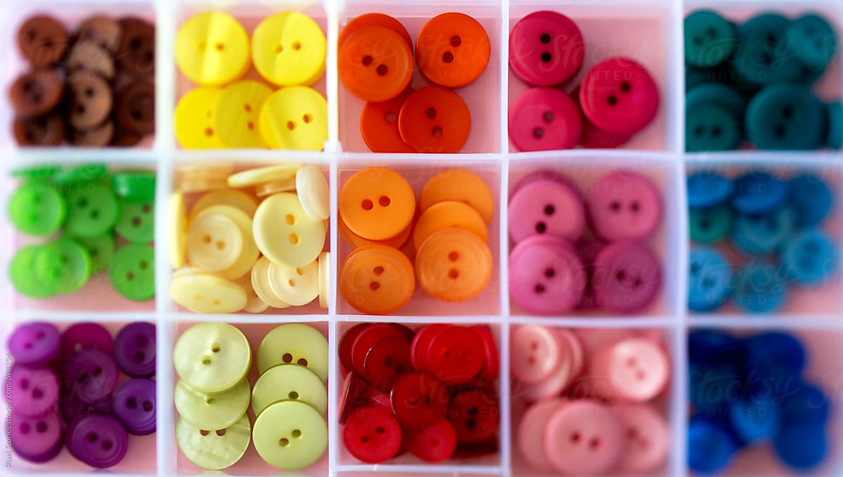 "Colorful Buttons" by Stocksy Contributor "Sibila and Pavel" - Stocksy