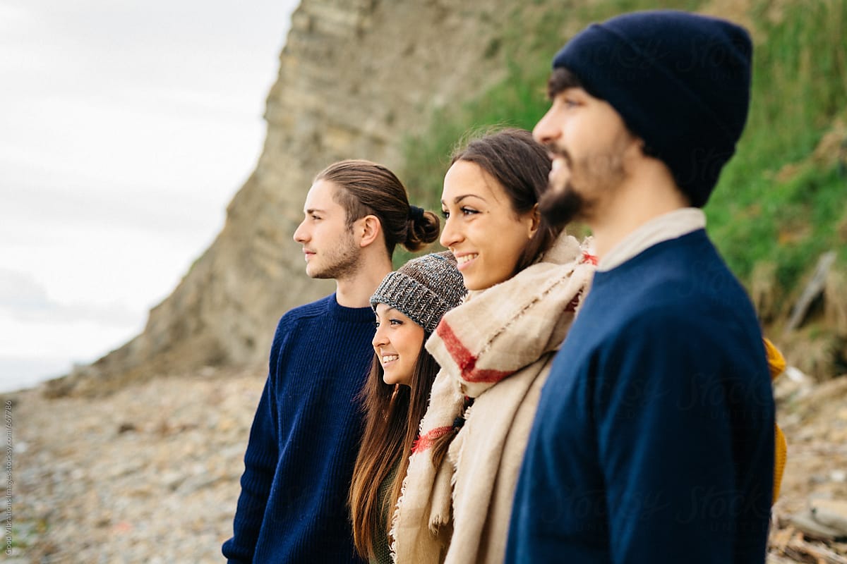 "Group Of Friends Looking In The Same Direction" by Stocksy Contributor ...