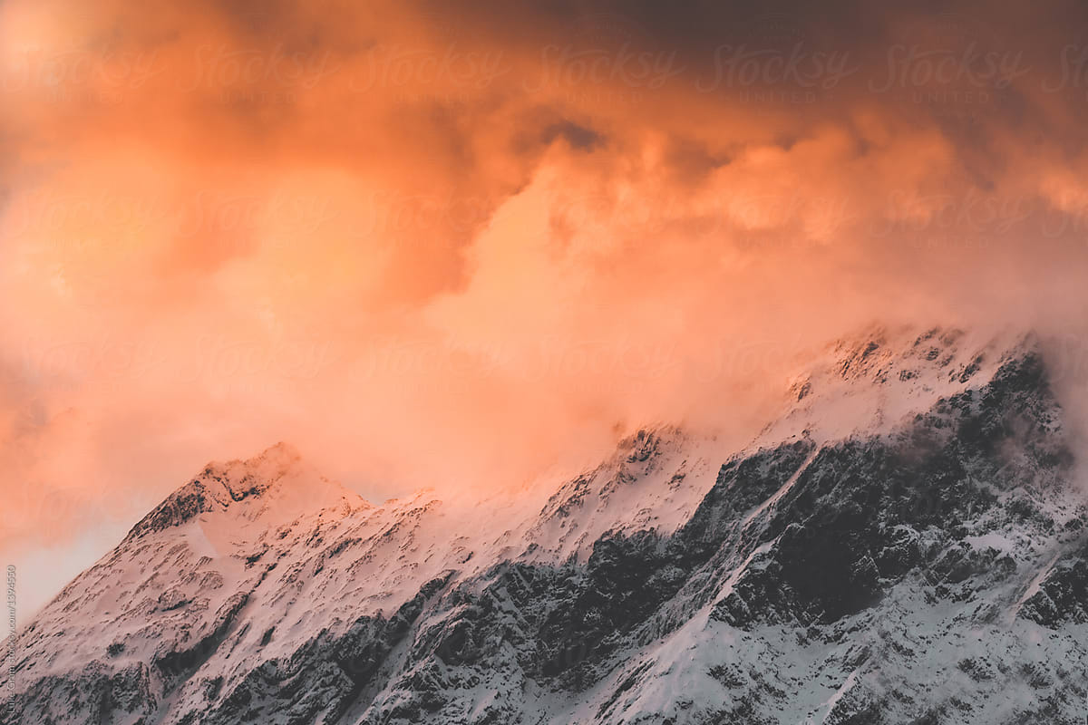 "Sunset Over Mount Aspiring" by Stocksy Contributor "Luke Gram" - Stocksy