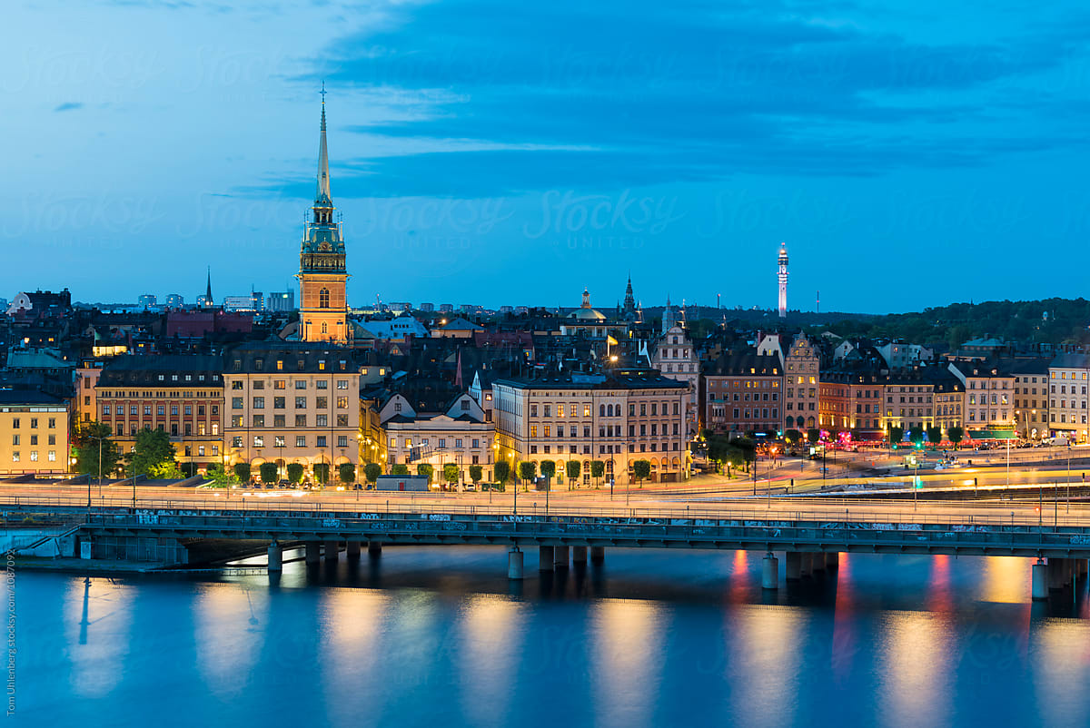 Stockholm Sweden At Night Stockholm Sweden At Night