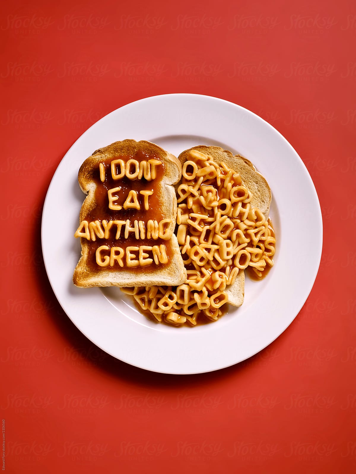 "I Don't Eat Anything Green" by Stocksy Contributor "Edward Fury" - Stocksy