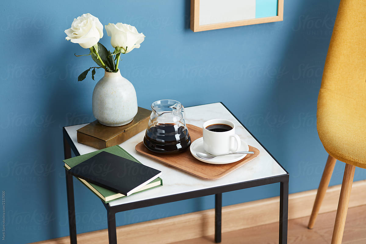 "Modern Breakfast At Home On Table With Flowers." by Stocksy ...