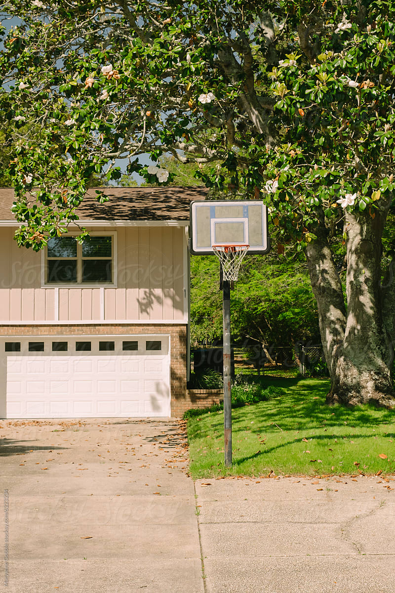 "Home Exterior Driveway And Basketball Hoop" by Stocksy Contributor ...
