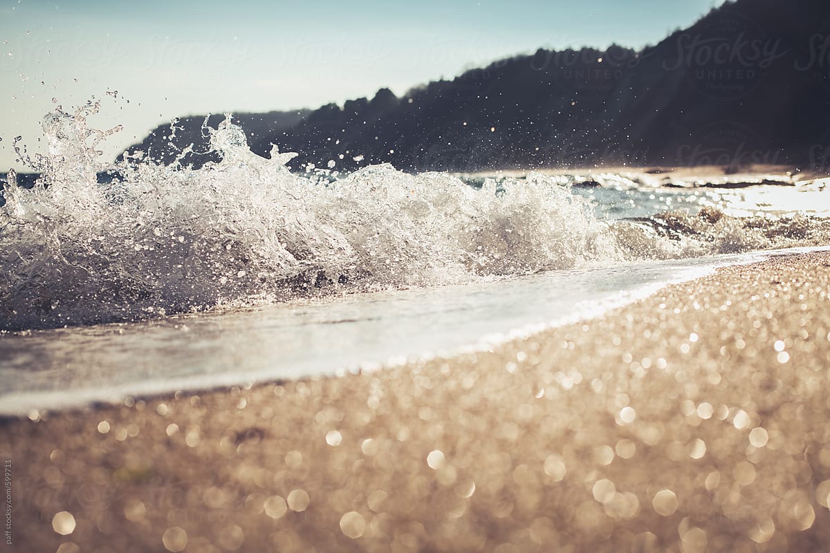 "Close Up Of A Wave On The Beach" by Stocksy Contributor "Paff" - Stocksy