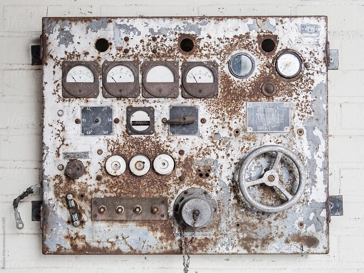 "Old Rusty Regulator On A Wall" by Stocksy Contributor "Melanie Kintz ...