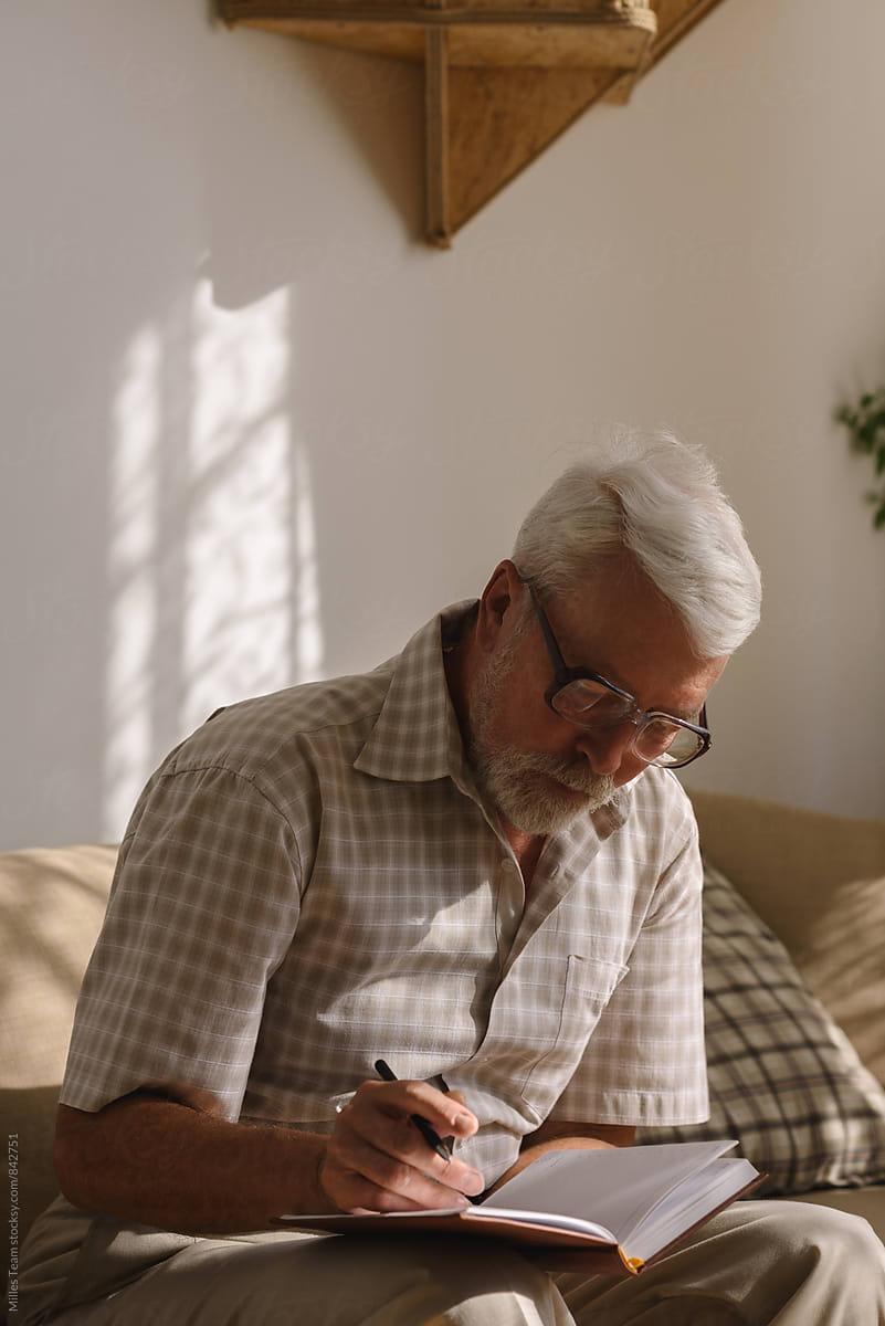"Old Man At Home" by Stocksy Contributor "Milles Studio" - Stocksy