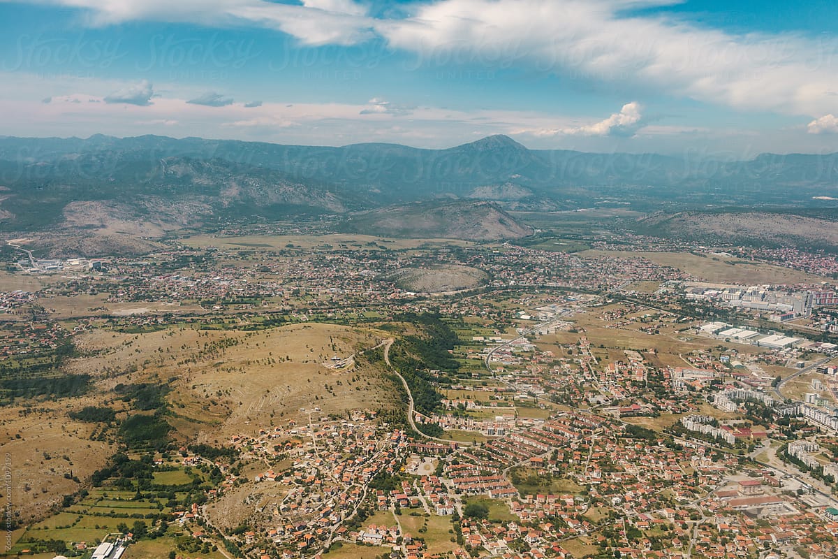 "Podgorica From Above" by Stocksy Contributor "Zoran Djekic" - Stocksy