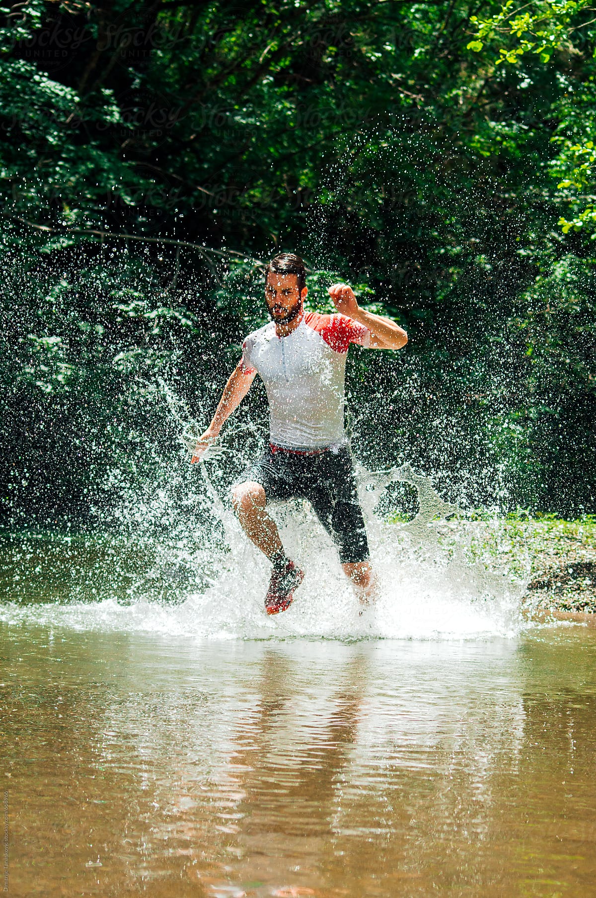 "Man Running In Nature" by Stocksy Contributor "Dimitrije Tanaskovic ...