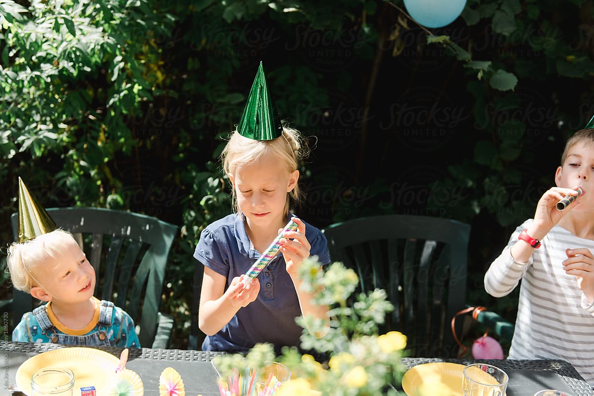 "Kids Playing At Party" by Stocksy Contributor "Lea Jones" - Stocksy