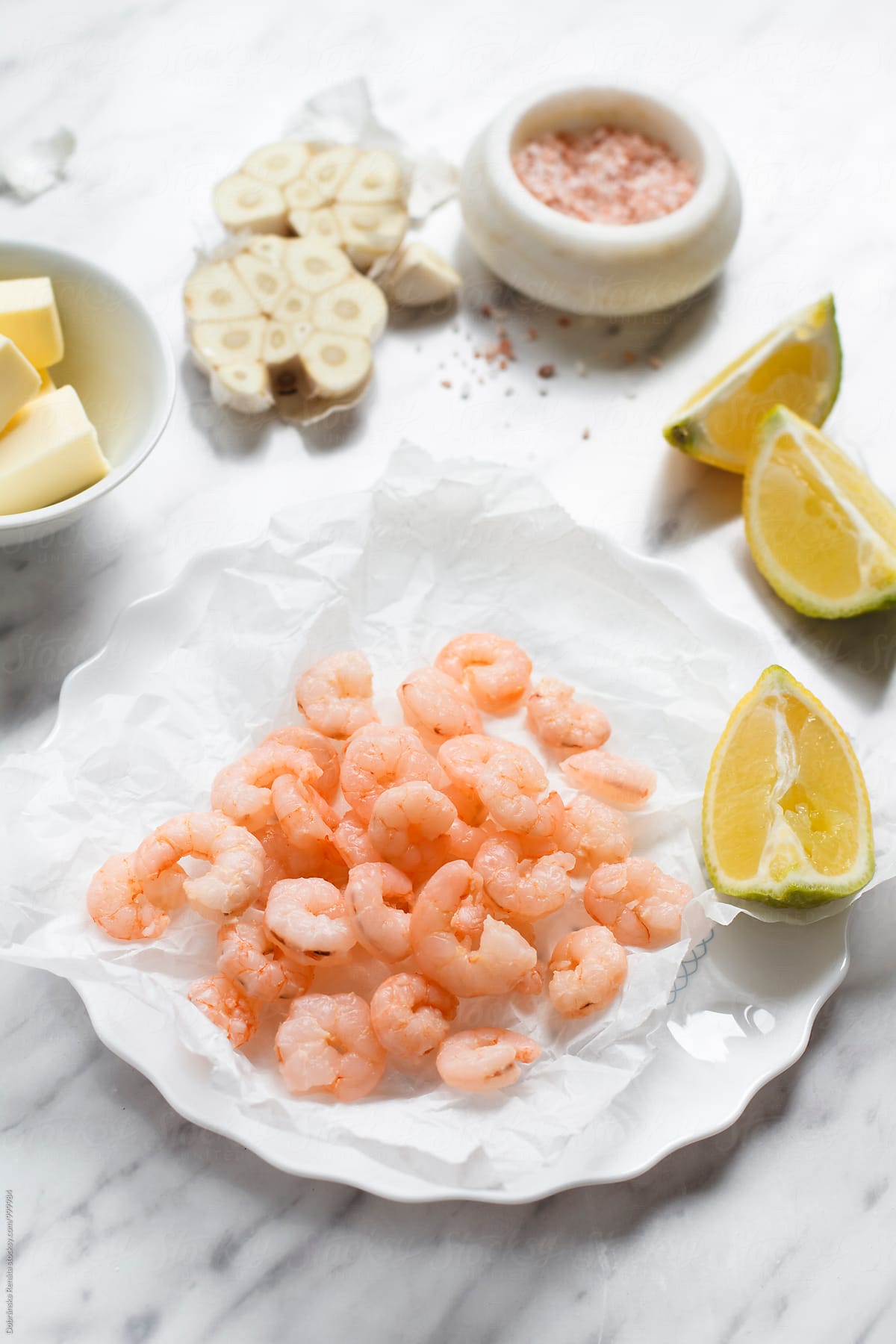 "Fresh Shrimp Peeled And Ready To Be Cooked" by Stocksy Contributor ...