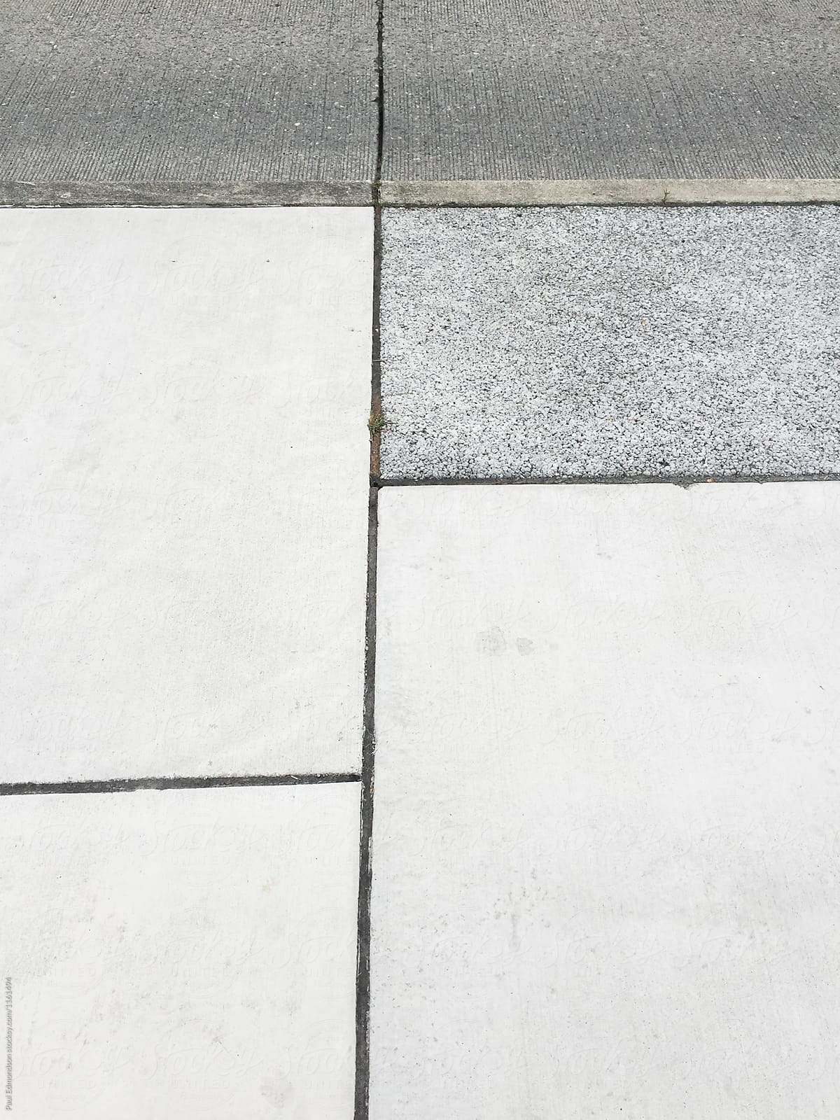 "Detail Of Modern Concrete Sidewalk" by Stocksy Contributor "Rialto ...