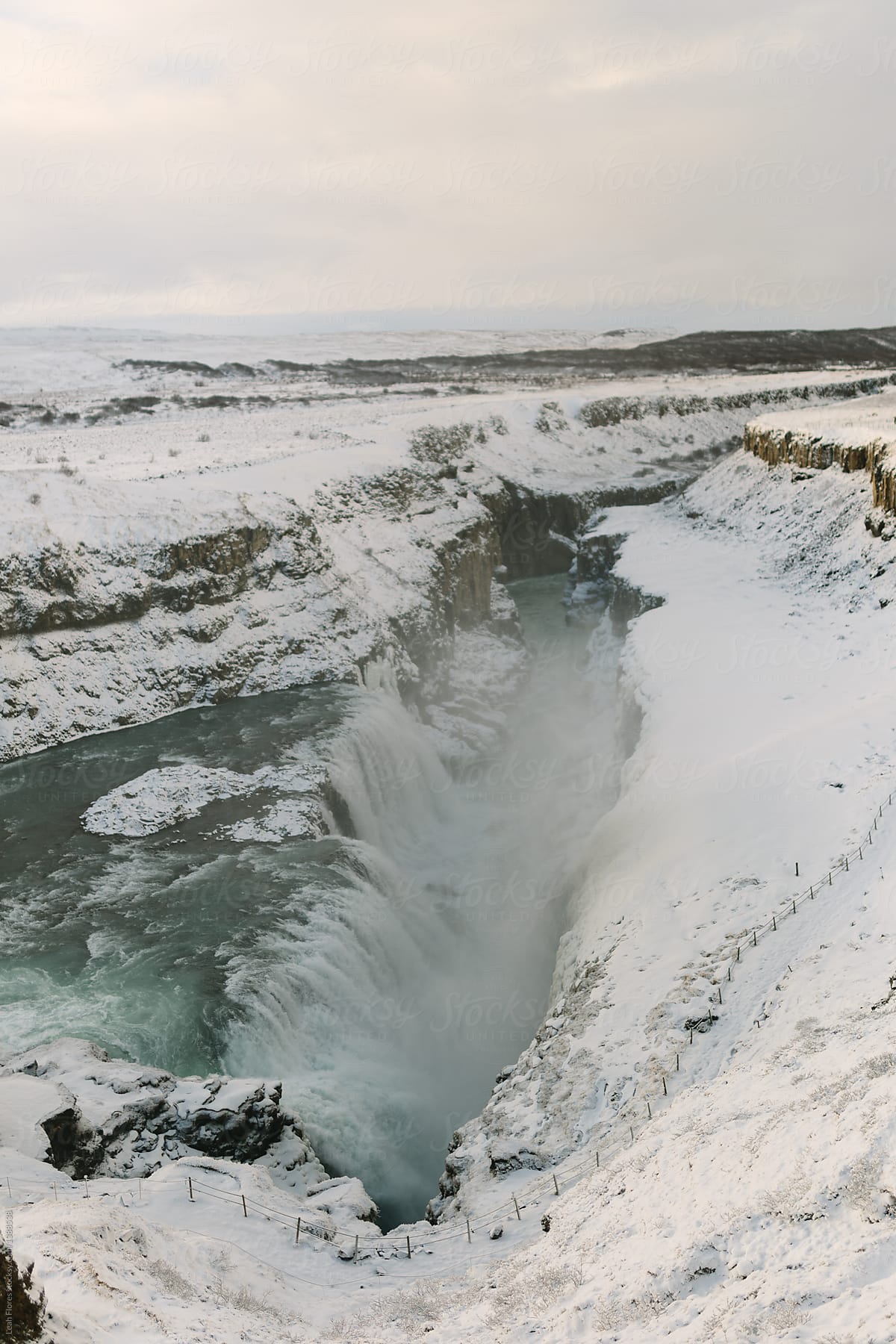 "Gullfoss Waterfall In Iceland During The Winter" by Stocksy ...