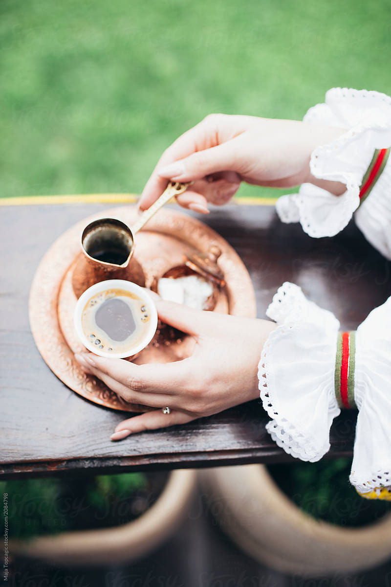 "Drinking Traditional Turkish Coffee" by Stocksy Contributor "Maja ...