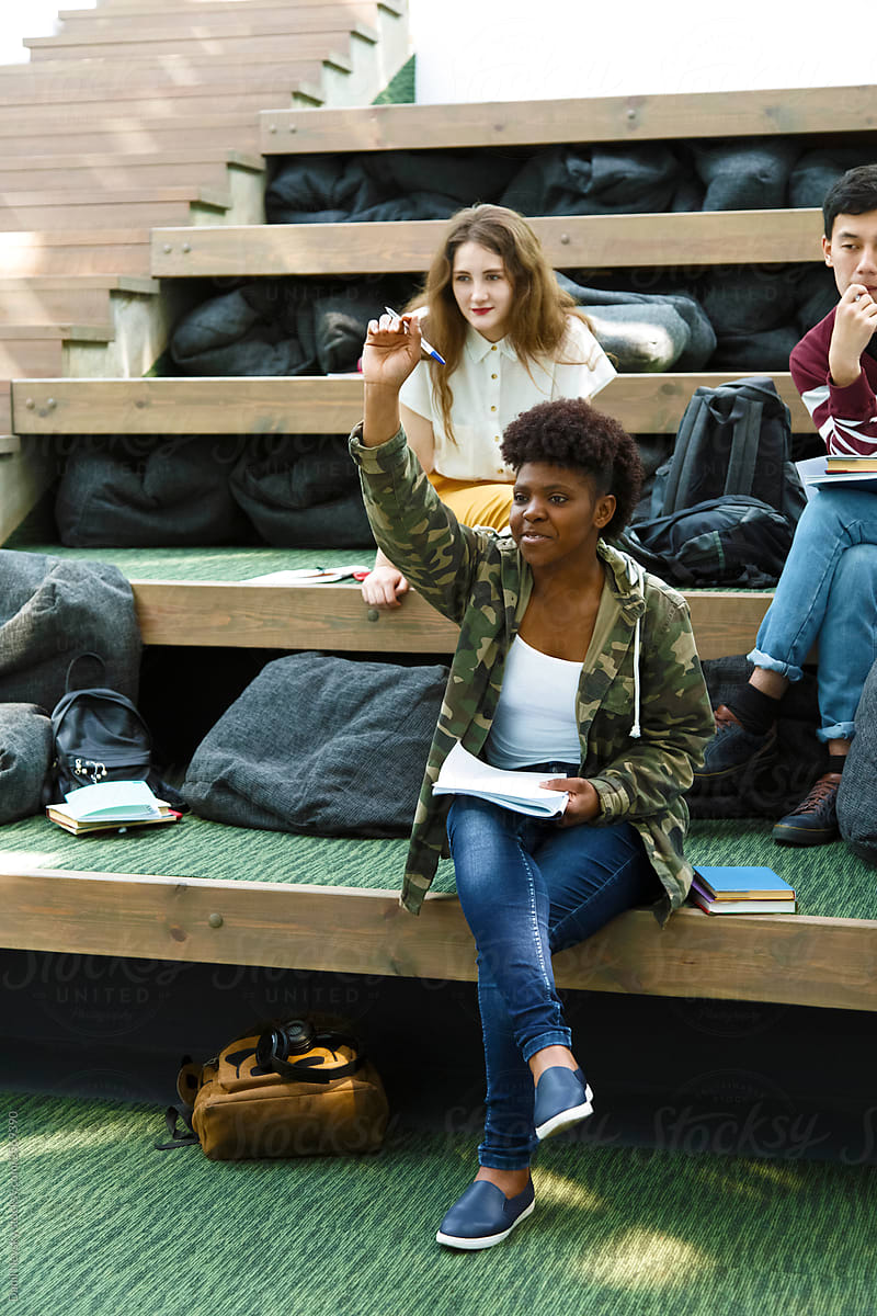 "Black Student Having Question" by Stocksy Contributor "Danil Nevsky ...