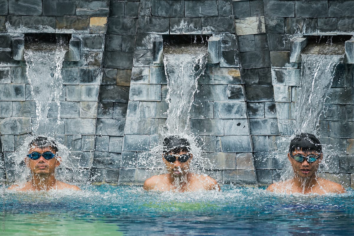 "Asian Sport Man Swimming In The Pool." by Stocksy Contributor "Chalit ...
