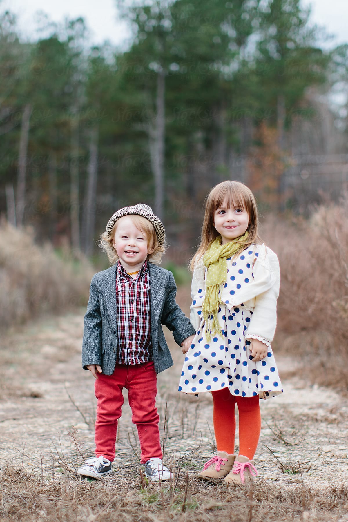 "Stylish And Cute Young Children Holding Hands" by Stocksy Contributor ...