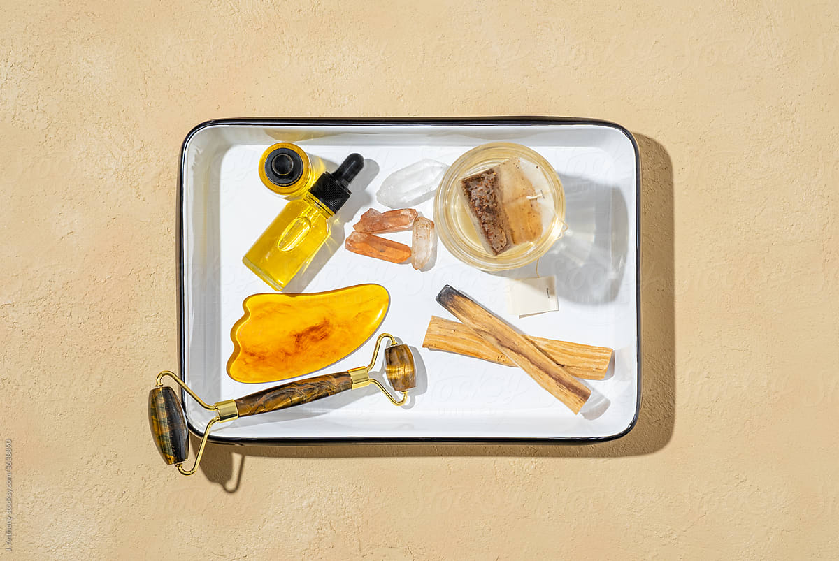 "Ayurvedic Gua Sha Stone" by Stocksy Contributor "J. Anthony" - Stocksy