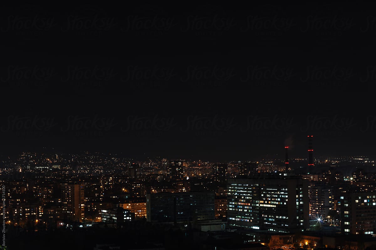 "Night Lights Of City, Sofia, Bulgaria." by Stocksy Contributor ...