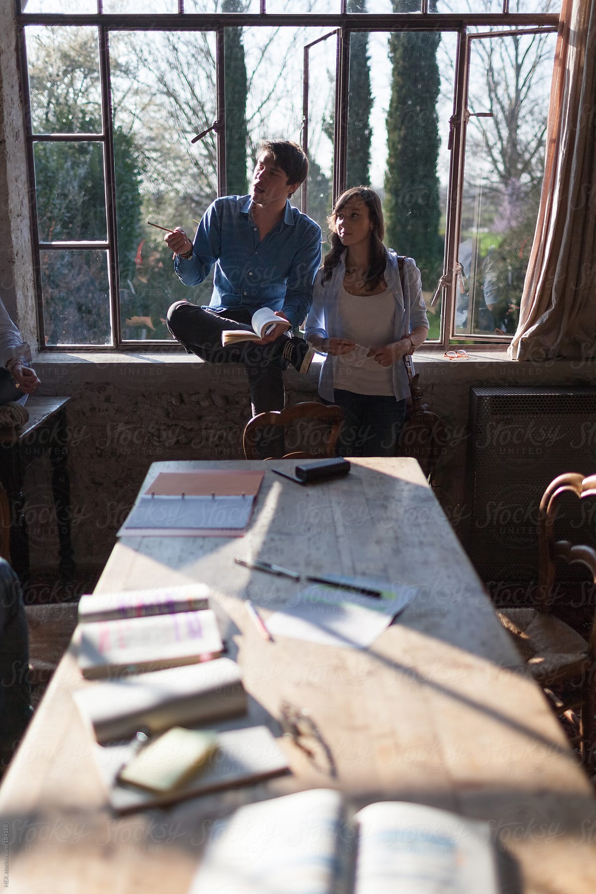 "Friends Study Together At Home" by Stocksy Contributor "Mattia" - Stocksy