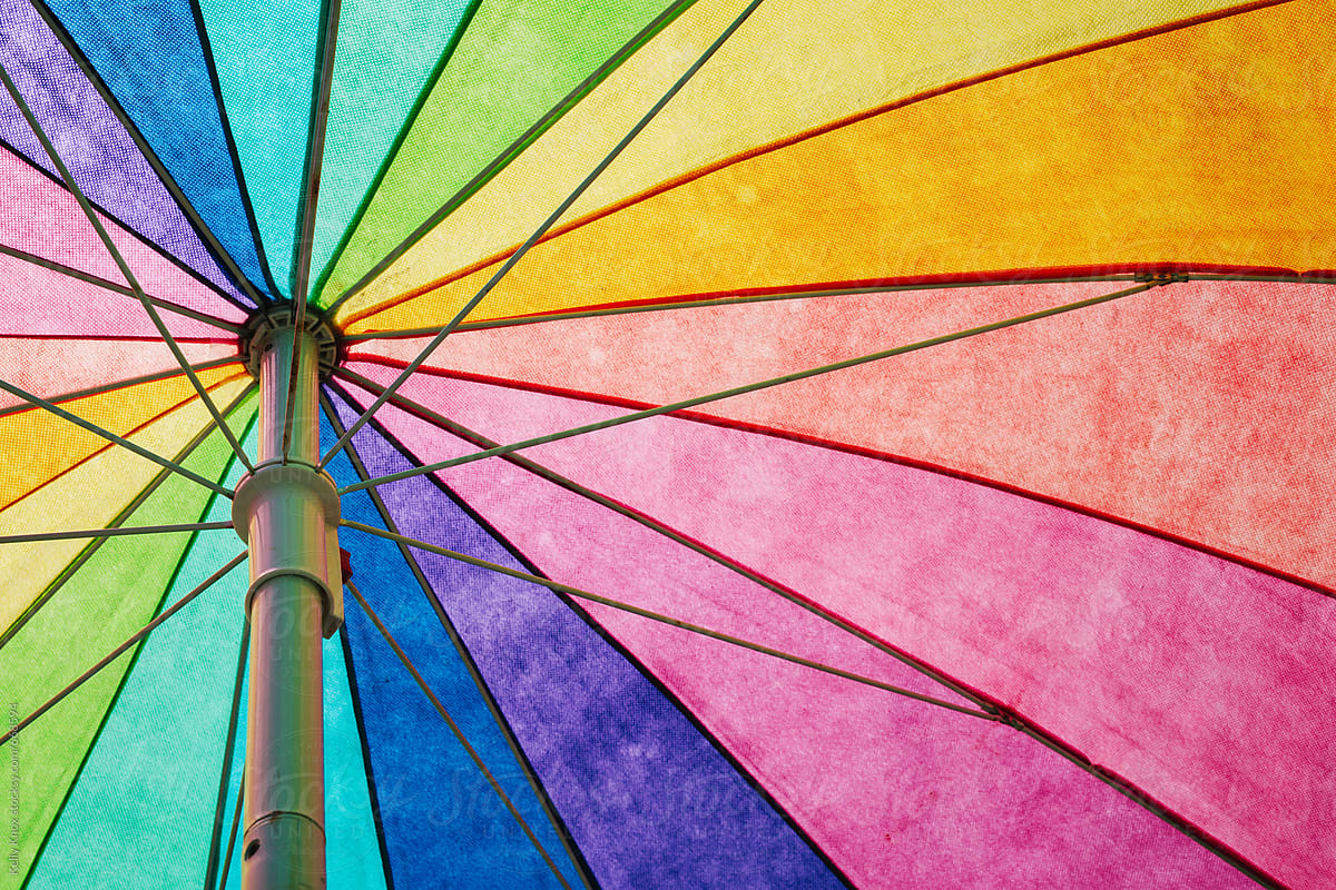 "Abstract Of The Underside Of A Beach Umbrella" by Stocksy Contributor ...