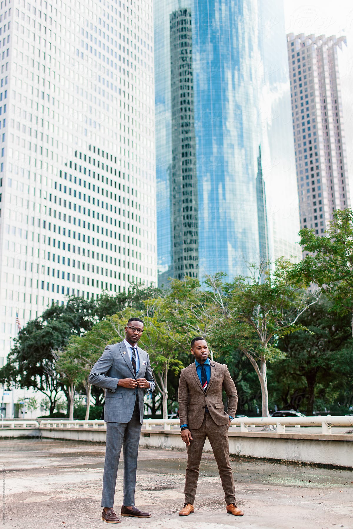 "Two Gentlemen In Business Attire" by Stocksy Contributor "Kristen ...