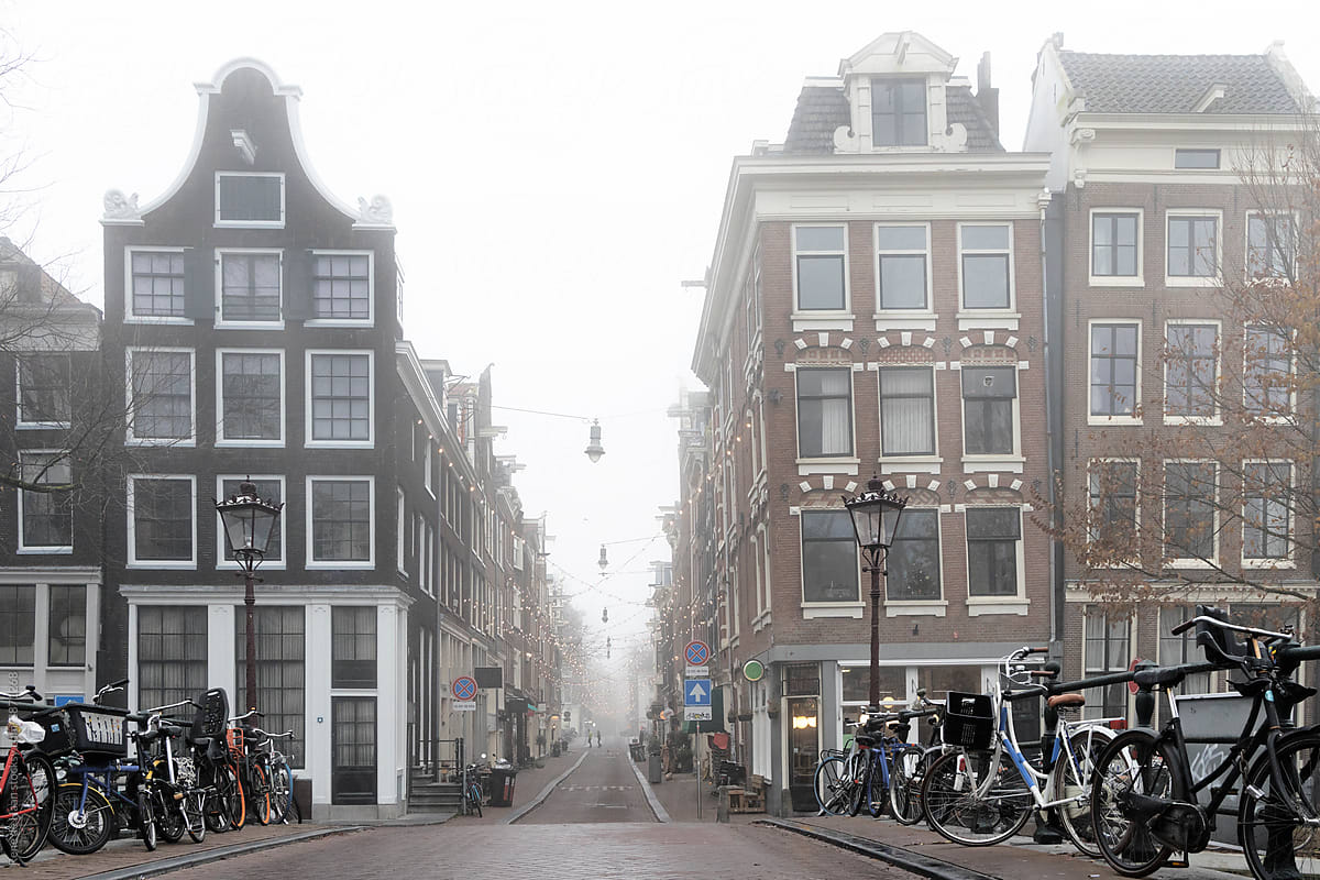 "Amsterdam Street On A Grey, Misty Day" by Stocksy Contributor "Rene De ...