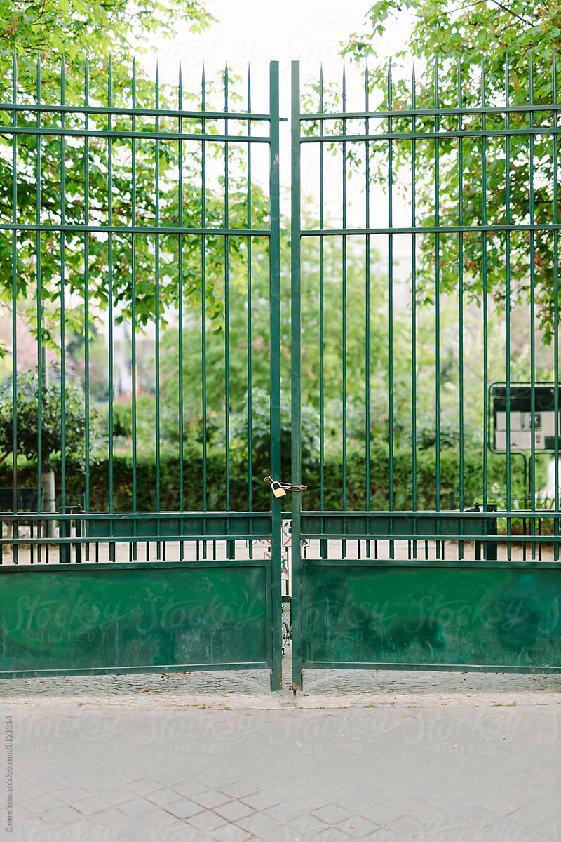 "Paris Park Locked Gates During Confinement" by Stocksy Contributor ...