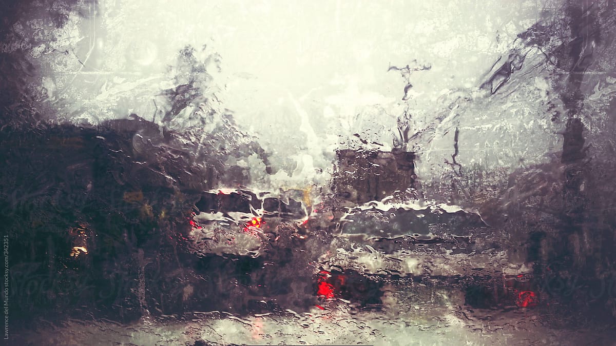 "The Windshield On A Rainy Day" by Stocksy Contributor "Lawrence Del ...