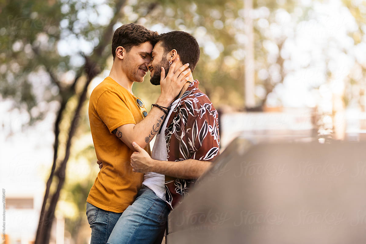 Gay Male Couple Kissing By Stocksy Contributor Santi Nu ez Stocksy Gay Male Couple Kissing By Stocksy Contributor Santi Nu ez Stocksy