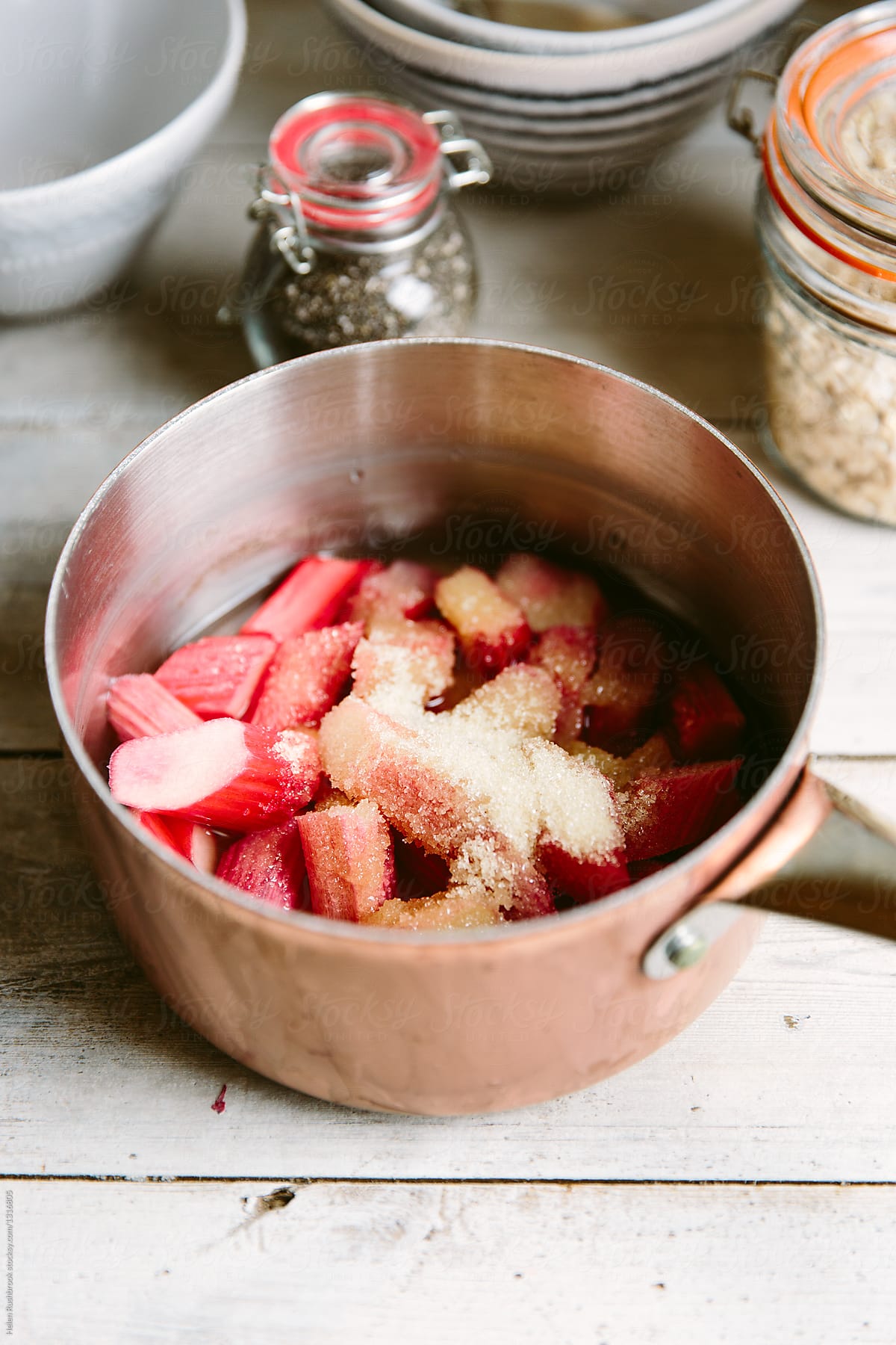 "Forced Rhubarb Ready To Be Stewed." by Stocksy Contributor "Helen ...