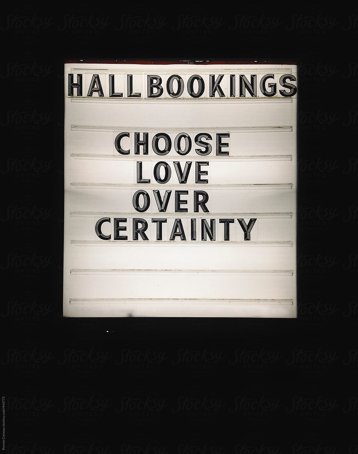 "Church Sign - Choose Love" by Stocksy Contributor "Ronnie Comeau ...