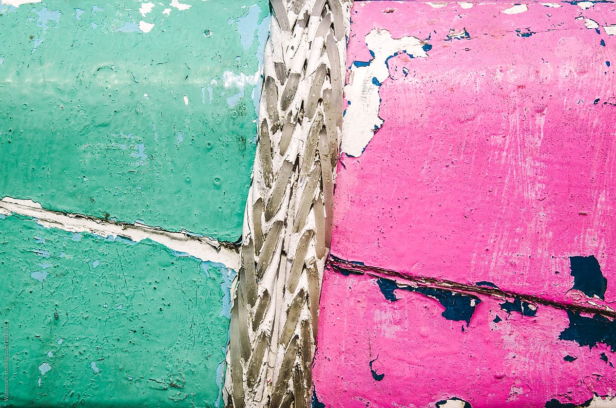 Old Wooden Boat Detail Green And Pink Aged Paint Del Colaborador De old-wooden-boat-detail-green-and-pink-aged-paint-del-colaborador-de