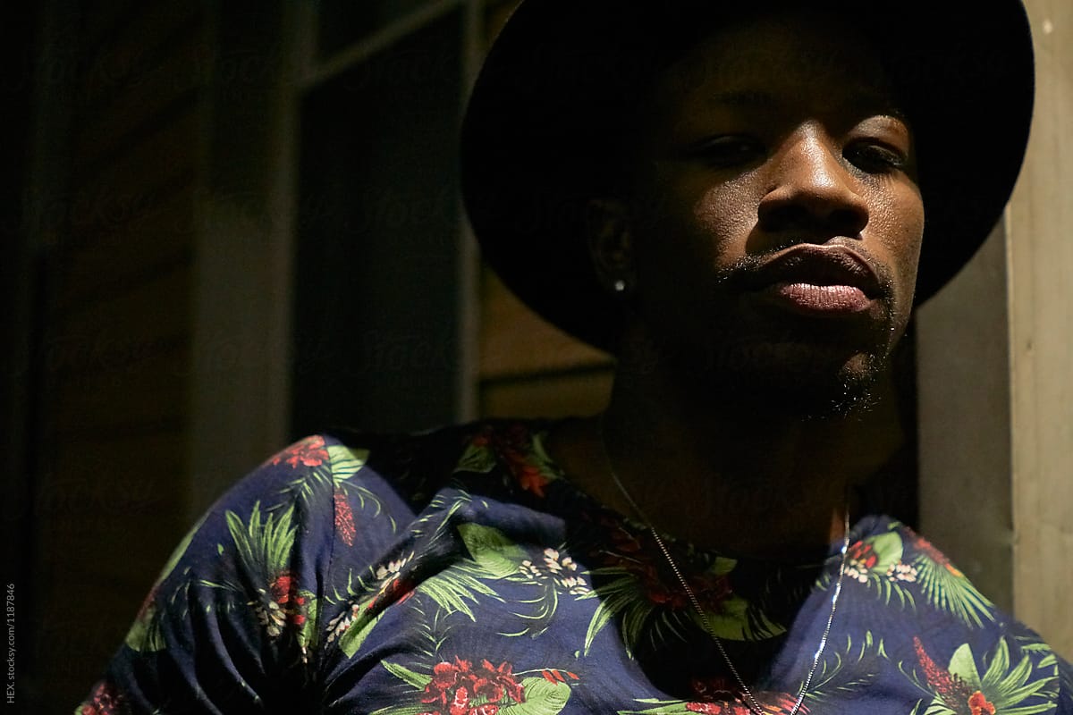 "Young Fashionable Black Man . Night Portrait" by Stocksy Contributor ...