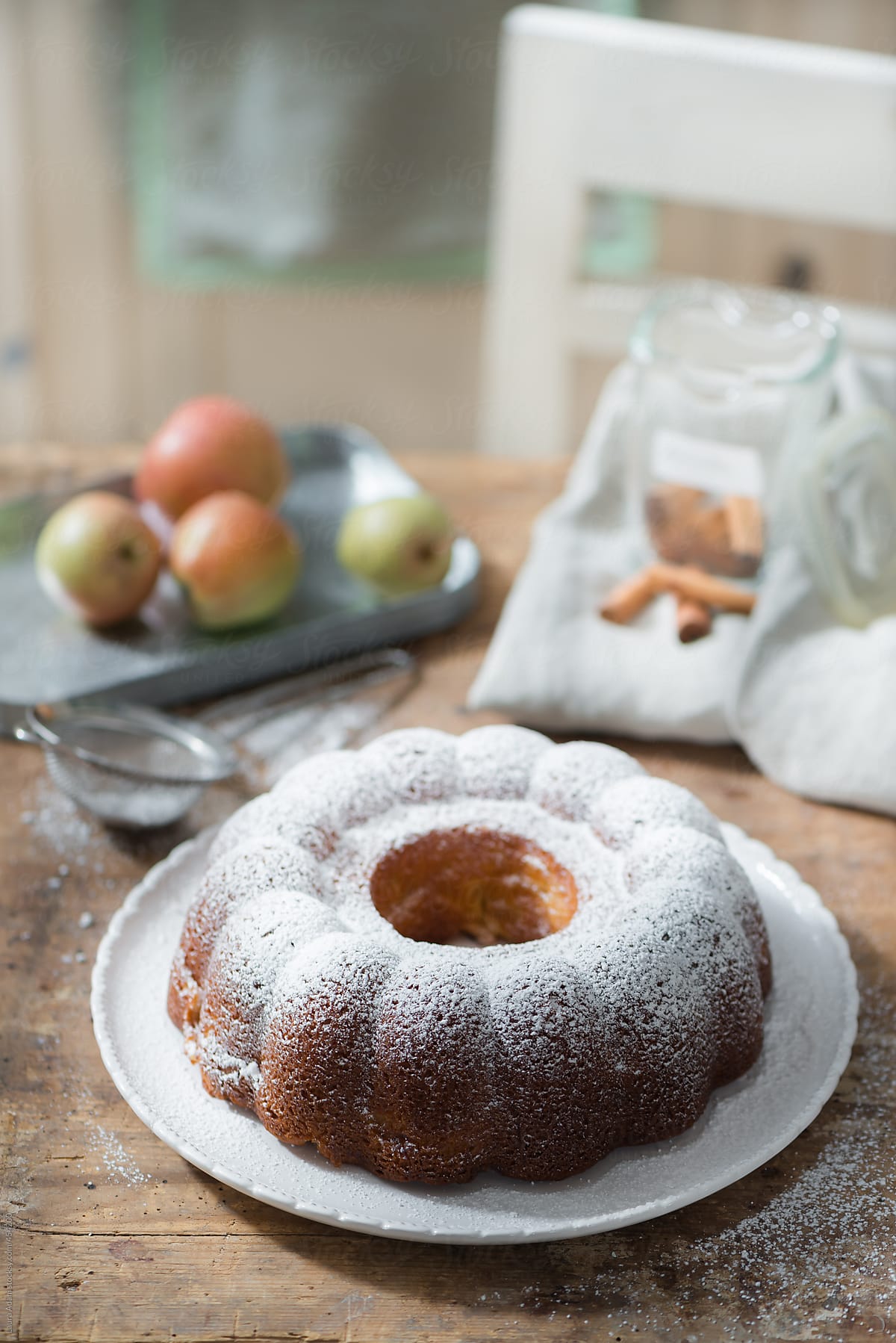 "Apple And Cinnamon Donut" by Stocksy Contributor "Laura Adani" - Stocksy