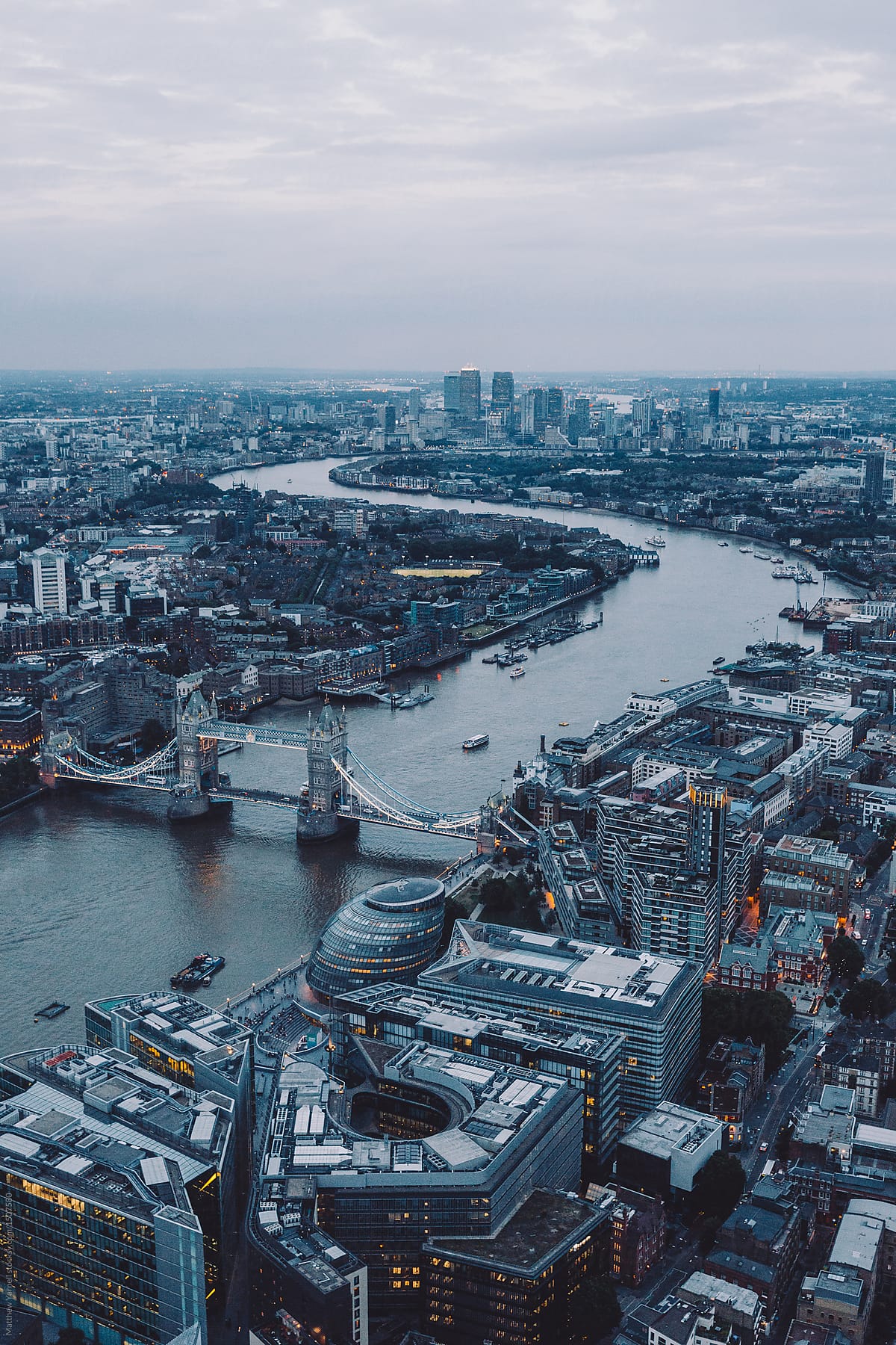 "Bird's Eye View Of London" by Stocksy Contributor "Matthew Yarnell ...