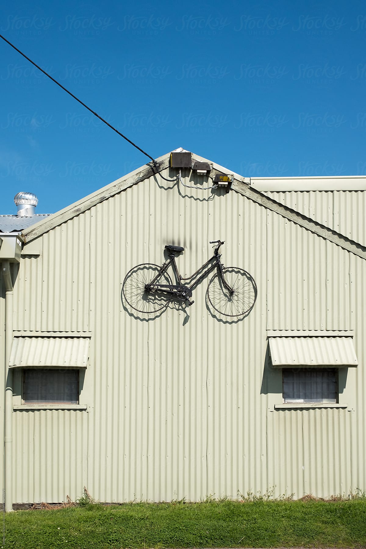 "Old Vintage Bike Hung On Farm Shed" by Stocksy Contributor "Rowena ...