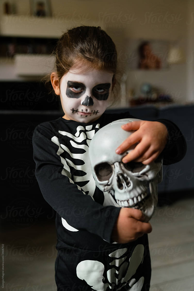 "Grumpy Little Skeleton With Skull" by Stocksy Contributor "Giorgio ...
